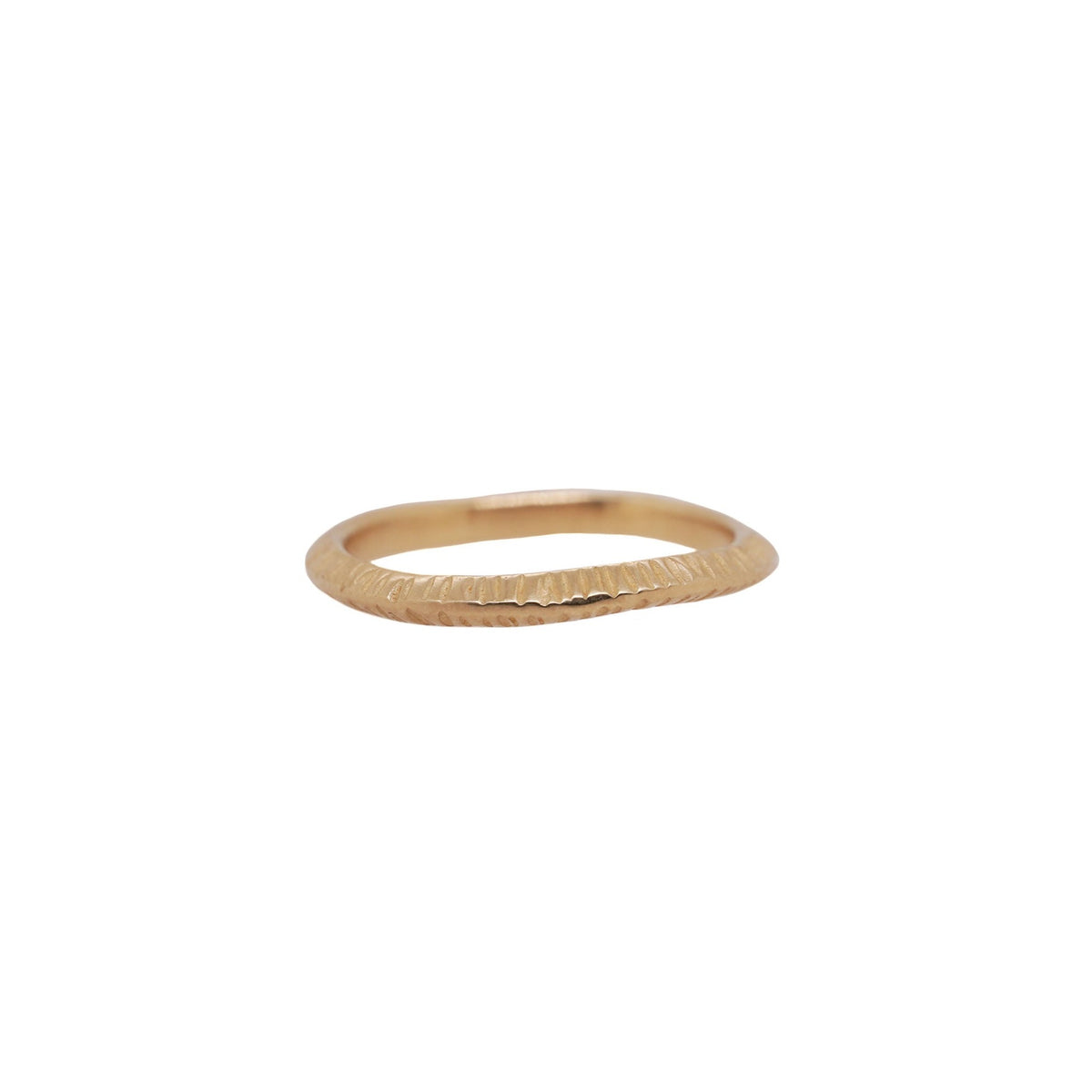 Sarah Swell | Gold Notch Wedding Band – Art + Soul Gallery